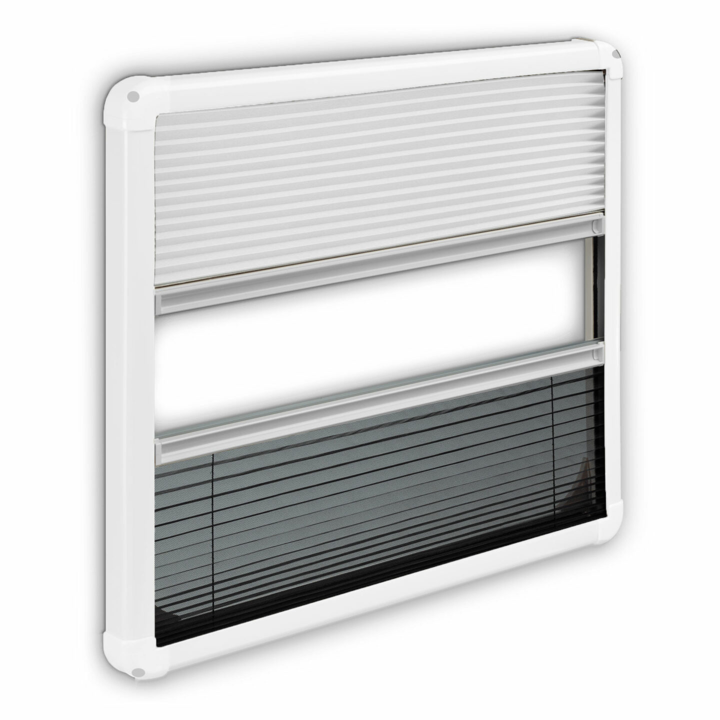 Pleated Blinds & Flyscreen for Caravan, Motorhome, Horsebox