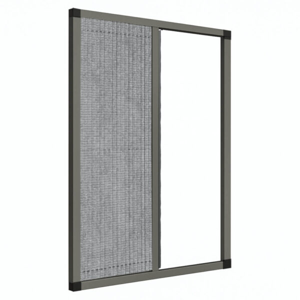 Grey Frame Sliding Flyscreen for Windows | Customise Size